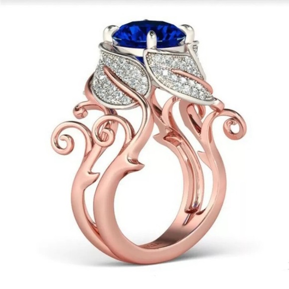 Jewelry | Blue Rose Ring | Poshmark